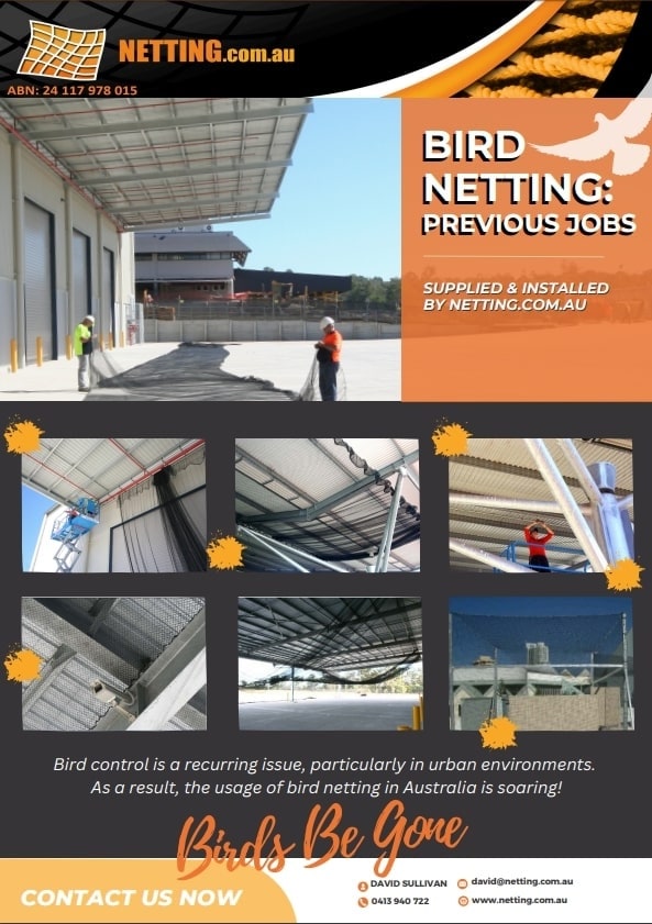 Heavy Duty Bird Netting - Australian Custom Made - FAST